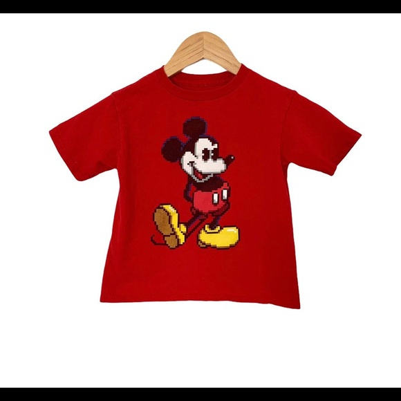 Disney | Shirts & Tops | Disney Mickey Mouse Red Tshirt Size 45 | Poshmark